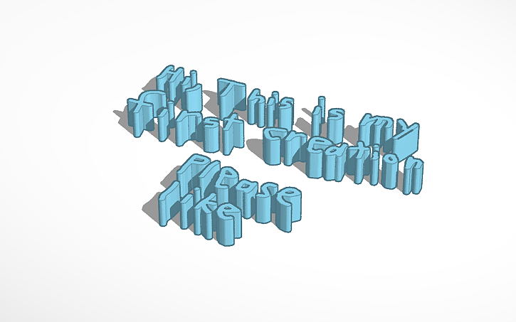 3D design My first creation | Tinkercad