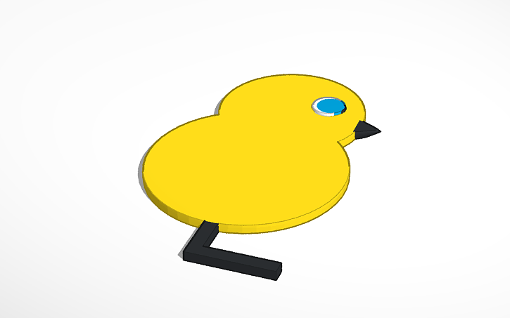 3D design 2D duck life - Tinkercad