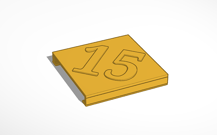3D design 15e Plate | Tinkercad