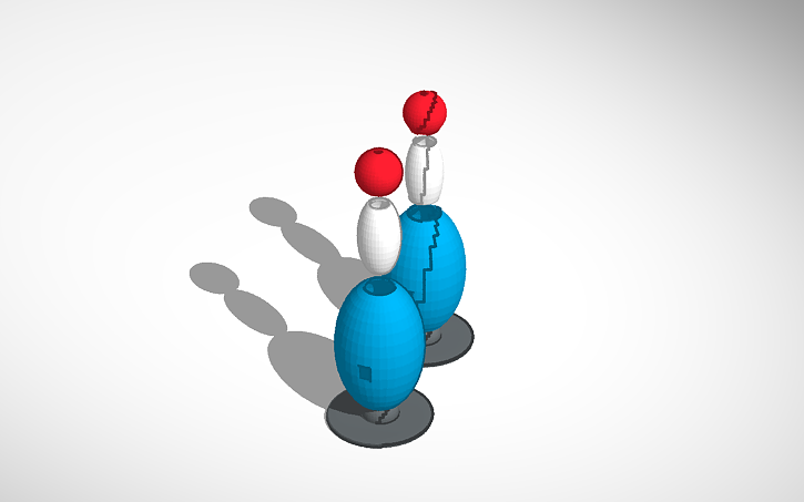 3D design Large Bowling Pin Lamp | Tinkercad