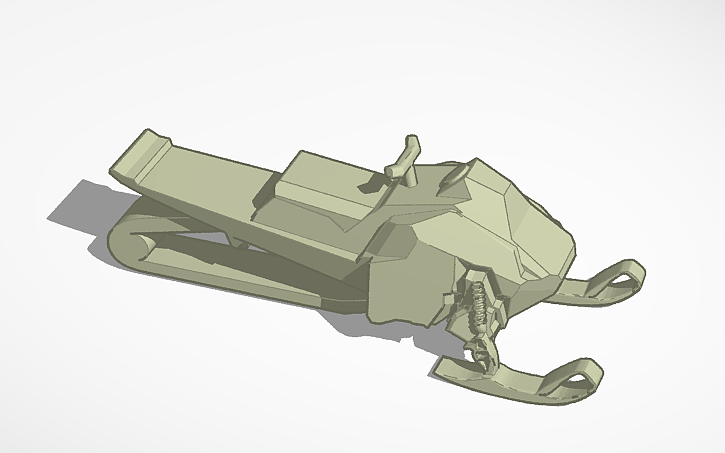 3D design Snowmobile - Tinkercad