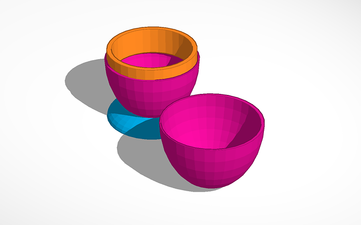 3d Design Half Split Egg Tinkercad