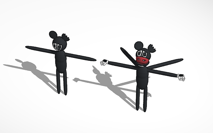 3D design cartoon mouse - Tinkercad