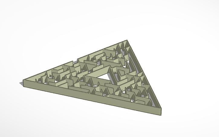 3D design BCNY Tri Maze Example - Tinkercad