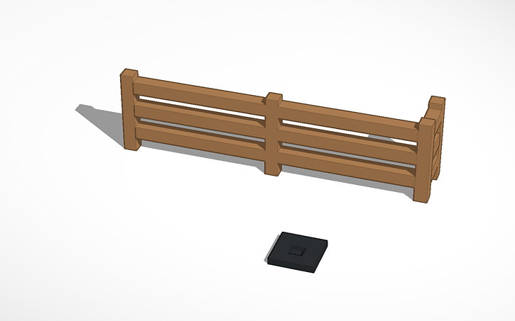 3D design Fence - Tinkercad