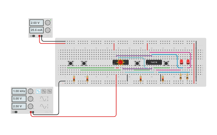 Circuit Design Jk Flipflop Tinkercad