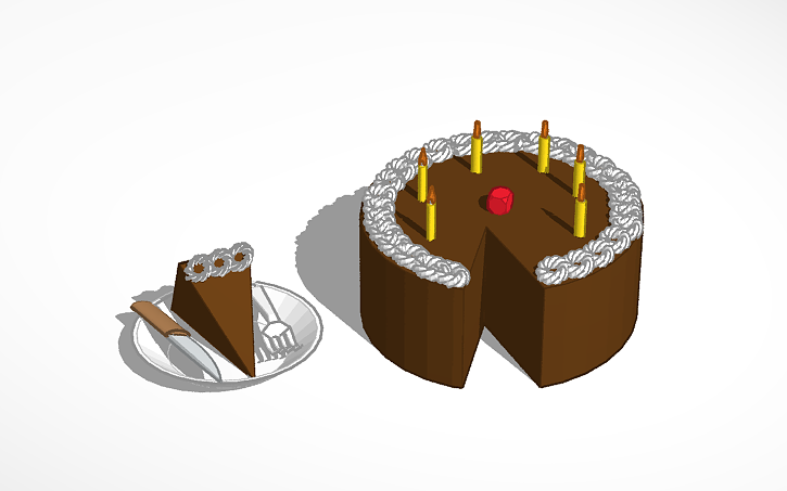 3D design Cake | Tinkercad