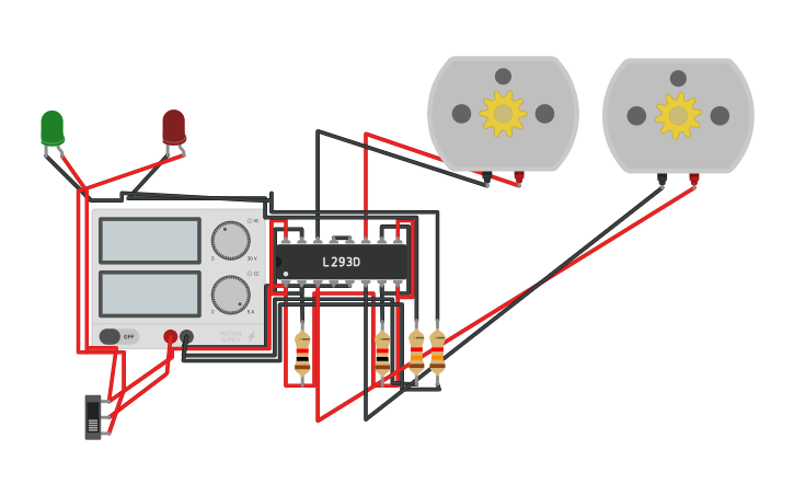 Circuit design parte c electronica | Tinkercad