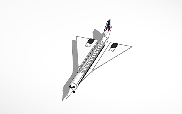 3D design Concorde - Tinkercad
