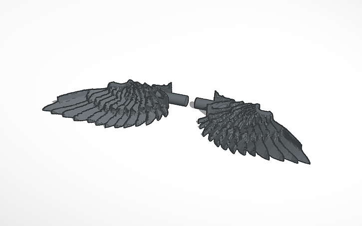 3D design lego wings - Tinkercad