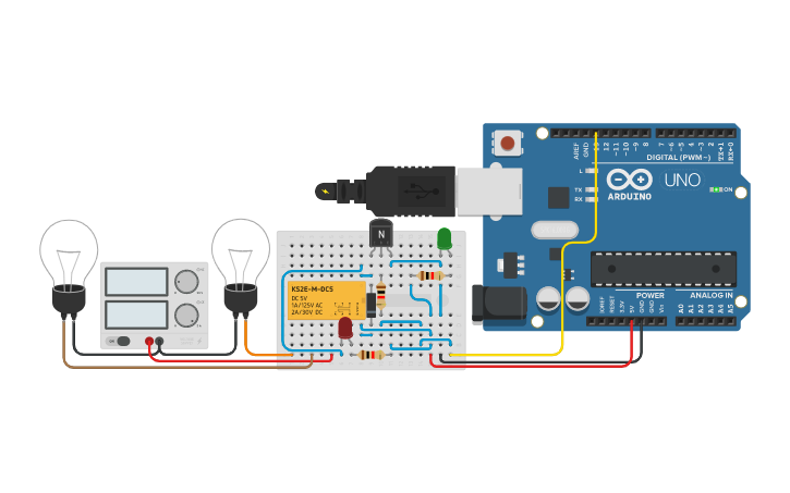 Circuit Design Relay Module Tinkercad