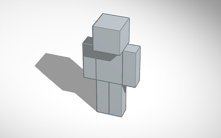 3D design Minecraft Skin Template Blocks - Tinkercad