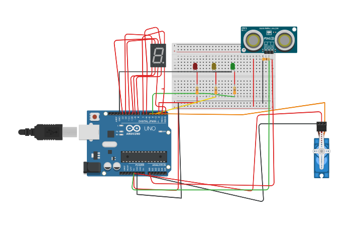 Circuit design semaforo Sandra Dos Santos - Tinkercad