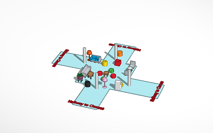3D design COLLEGE GATHERING AREA | Tinkercad