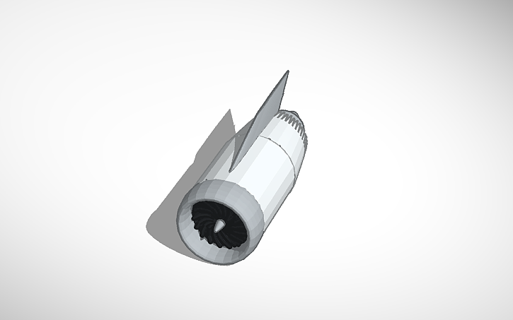 3D design Jet engine (large) - Tinkercad