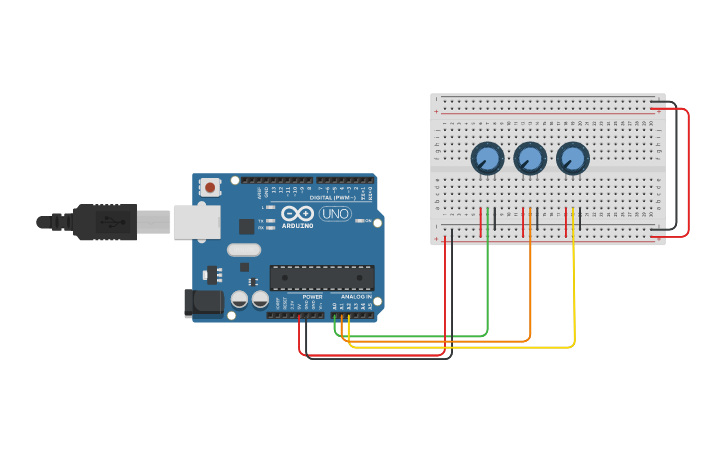 Circuit design EXERCISE 3 - SERIAL COMMUNICATION - Tinkercad