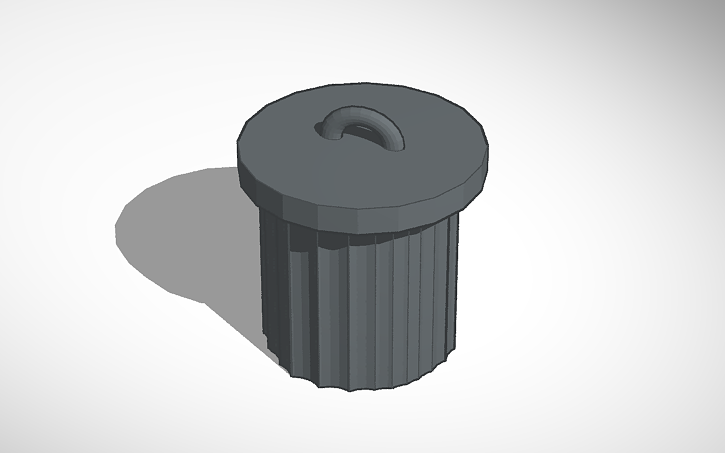 3D design Trash Can - Tinkercad