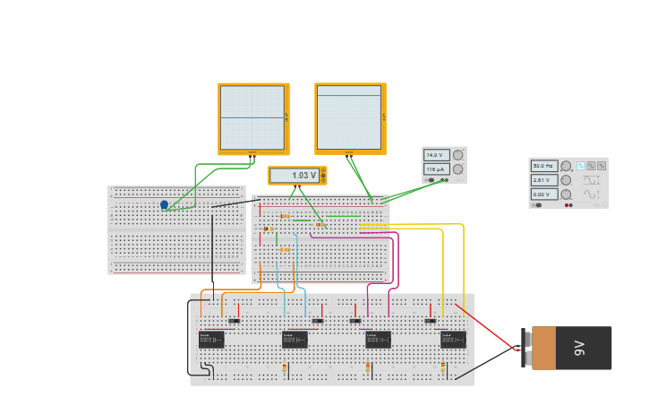 Circuit design MEC2407 assignment2 | Tinkercad