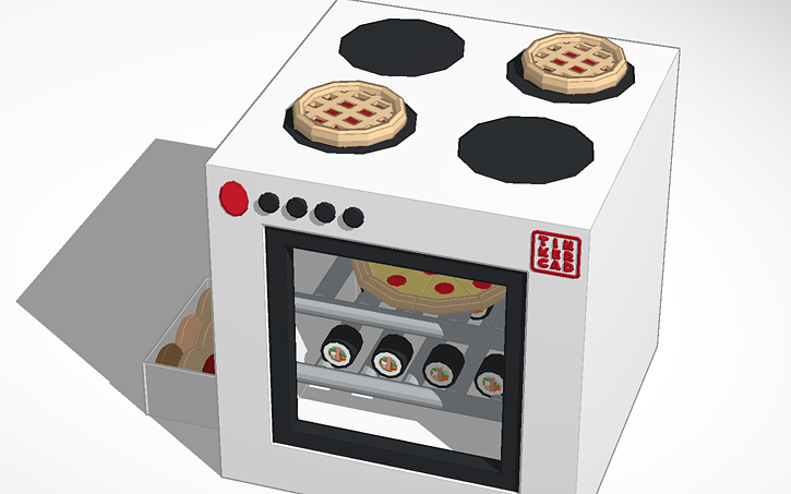 3D design stove - Tinkercad