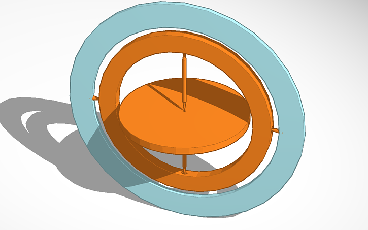 3D design 1st gyroscope - Tinkercad