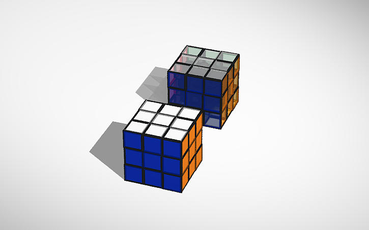 3D design Rubik's cube - Tinkercad