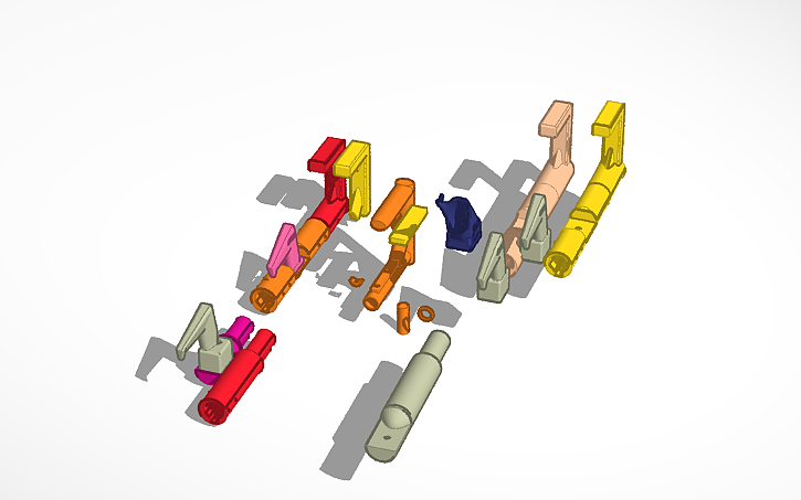 3D design Stock Non Adjustable - Tinkercad