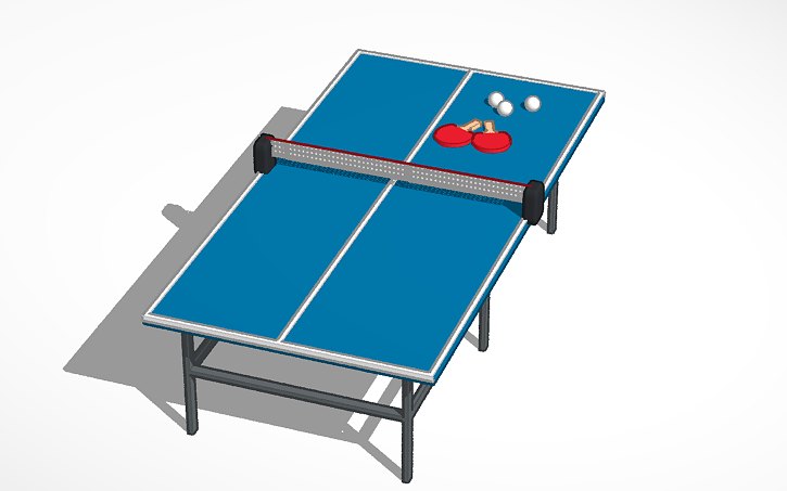 3D design PING PONG - Tinkercad