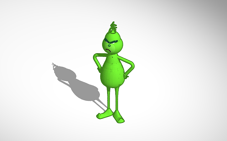 3D design The Grinch - Tinkercad