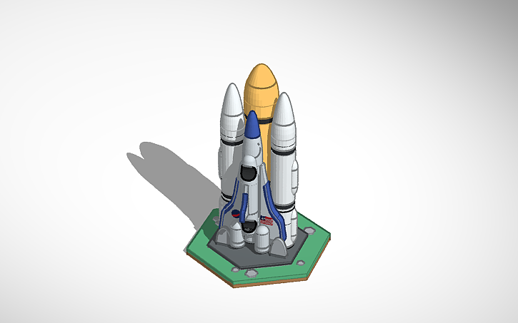 3D design Space Rocket - Tinkercad