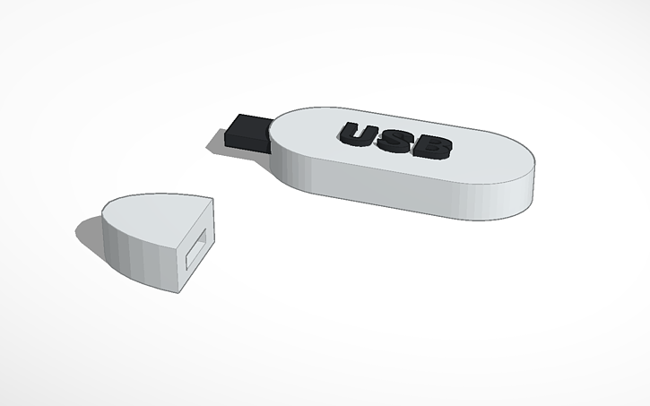 3D design Best USB-Stick - Tinkercad