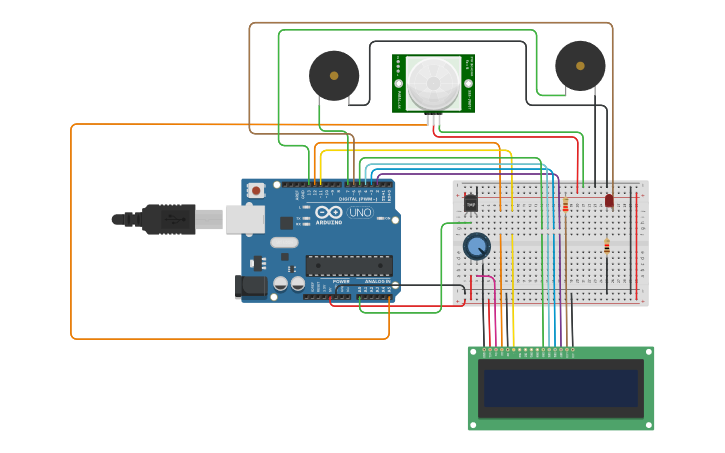 Circuit design MINI PROJET | Tinkercad