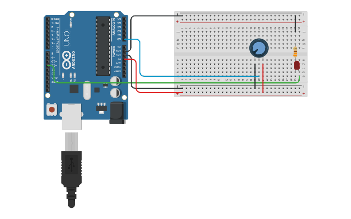 Circuit design Exercício - Arduino - TinkerCad (Problema 4) | Tinkercad
