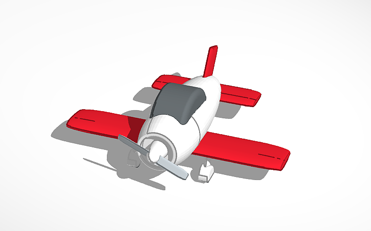 3D design PROPELLER PLANE - Tinkercad