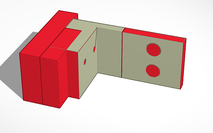 3D design soporte de final Z anet et4 - Tinkercad