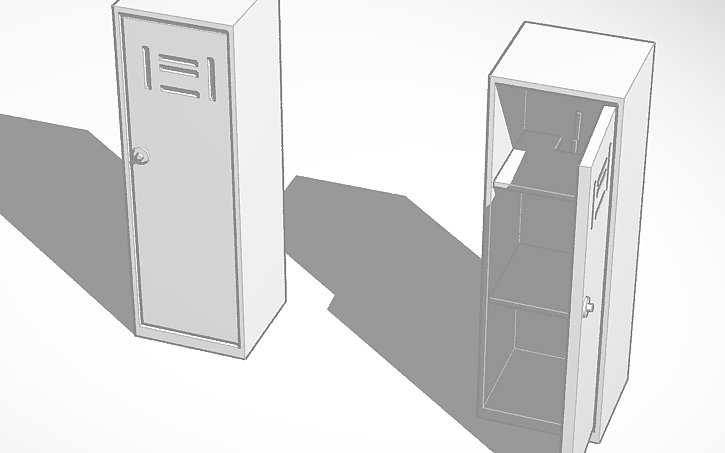 3D design 3D Locker - Tinkercad