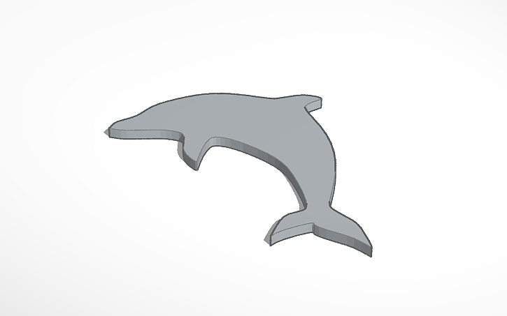 3D design Dolphin - Tinkercad