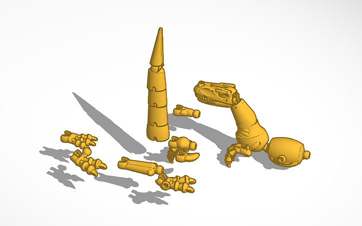 3D design Dinosaur bones - Tinkercad