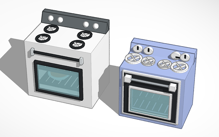3D design Cooker w/ Inside Grills - Tinkercad