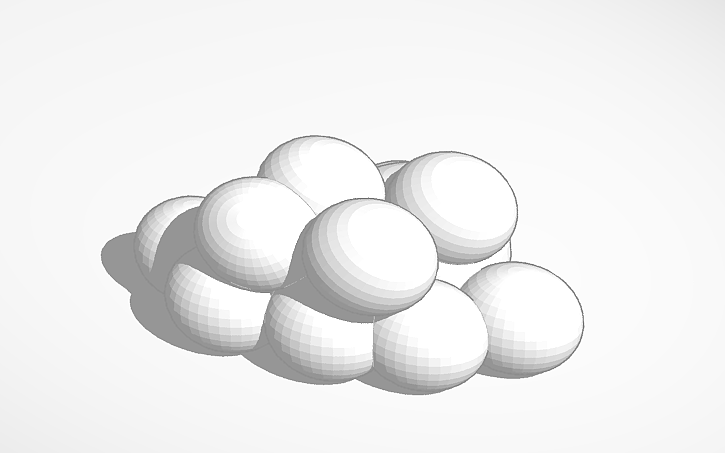 3D design awan - Tinkercad