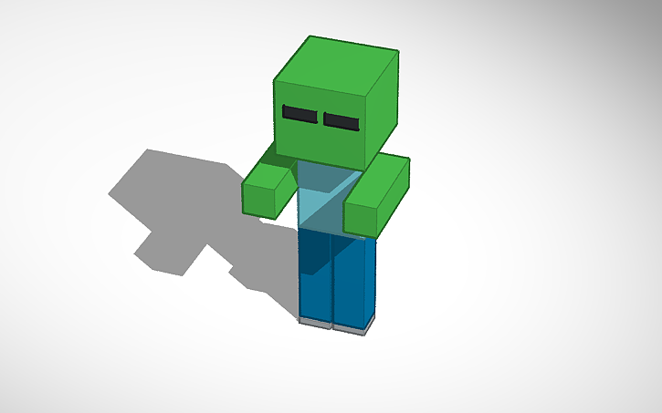 3D design Minecraft zombie | Tinkercad