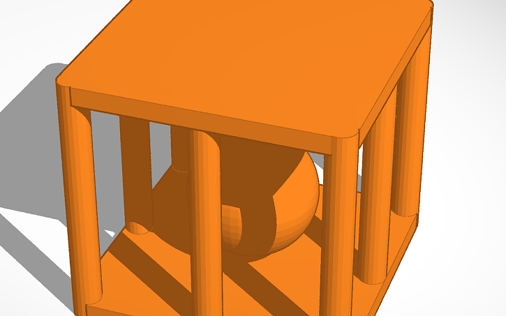 3D design Ball in Cage Toy | Tinkercad