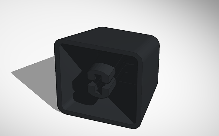 3D design Camera Keycap - Tinkercad