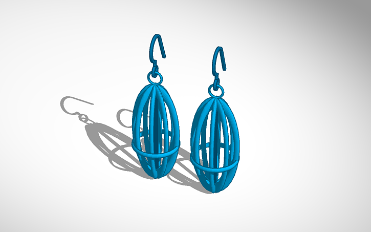 3D design Earrings III By JENN - Tinkercad