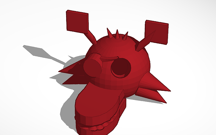 3D design foxy mask - Tinkercad