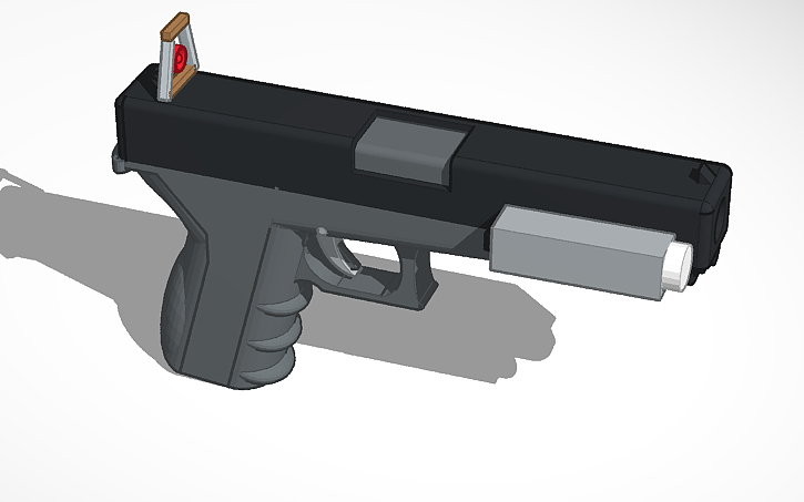 3D design Glock - Tinkercad