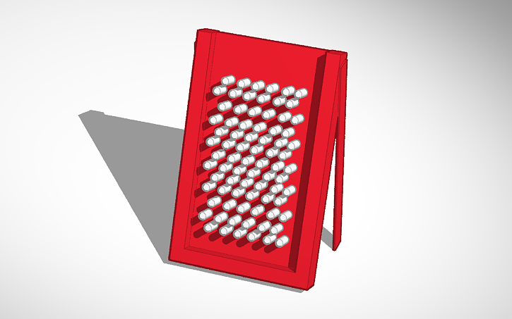 3D design peg board - Tinkercad