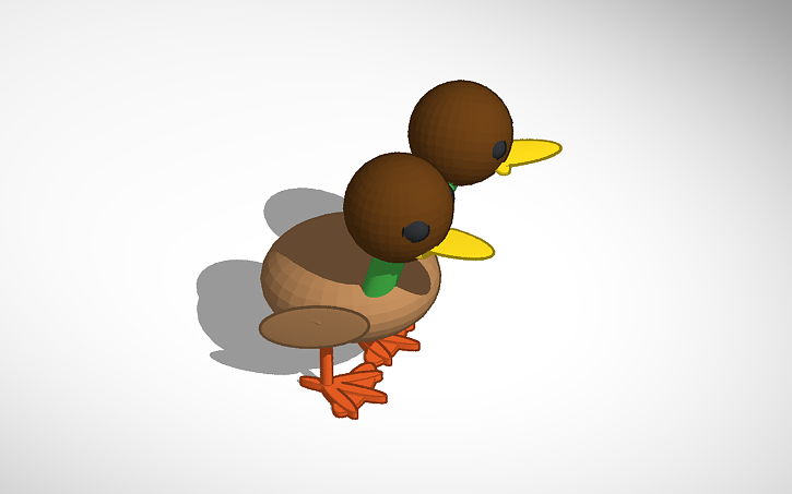 3D design Siamese Duck - Tinkercad