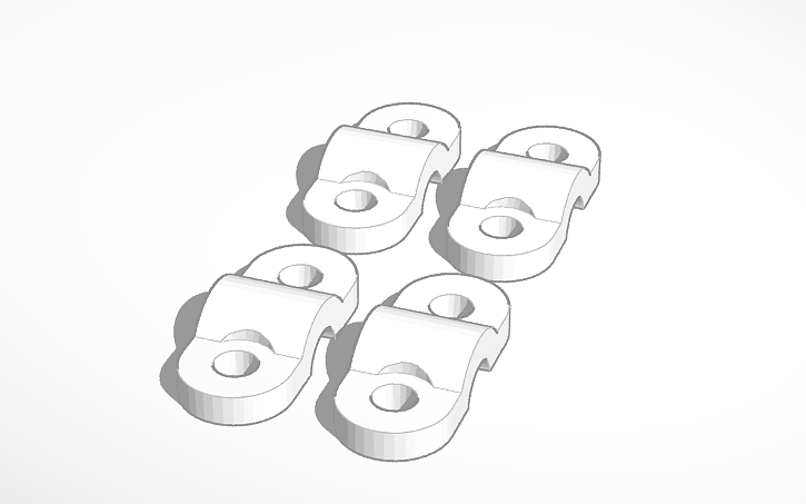 3D design Mendel Max Y Rod Clasp x 4 - Tinkercad