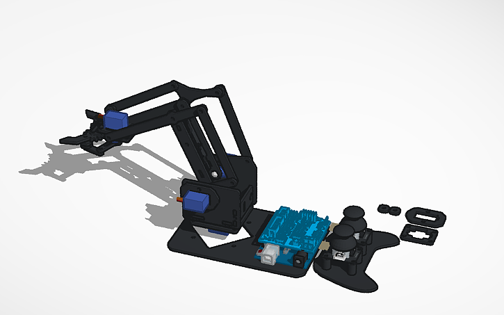 3D design MeArm RT 3.0 - Modelo Montado - 2025 - PÚBLICO - Tinkercad