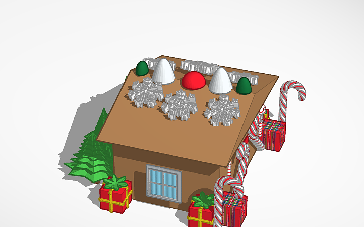 3d Design Gingerbread House Tinkercad